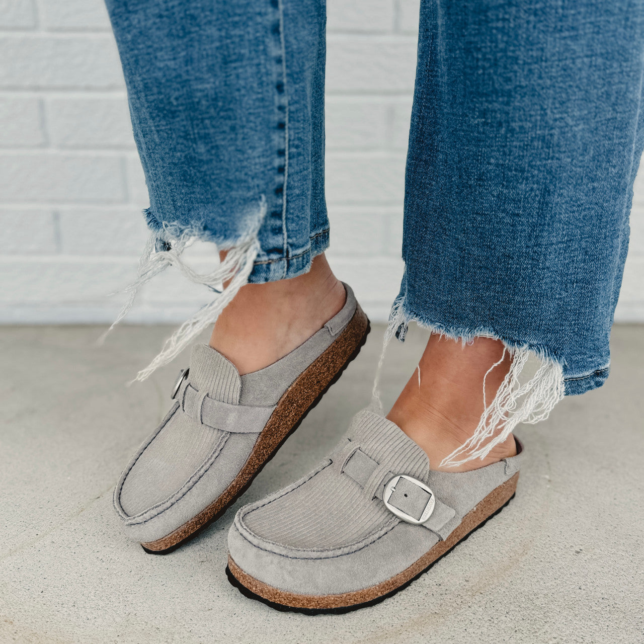 Marchelune Buckley Suede Embossed - Corduroy Stone Coin – Paul & Julie